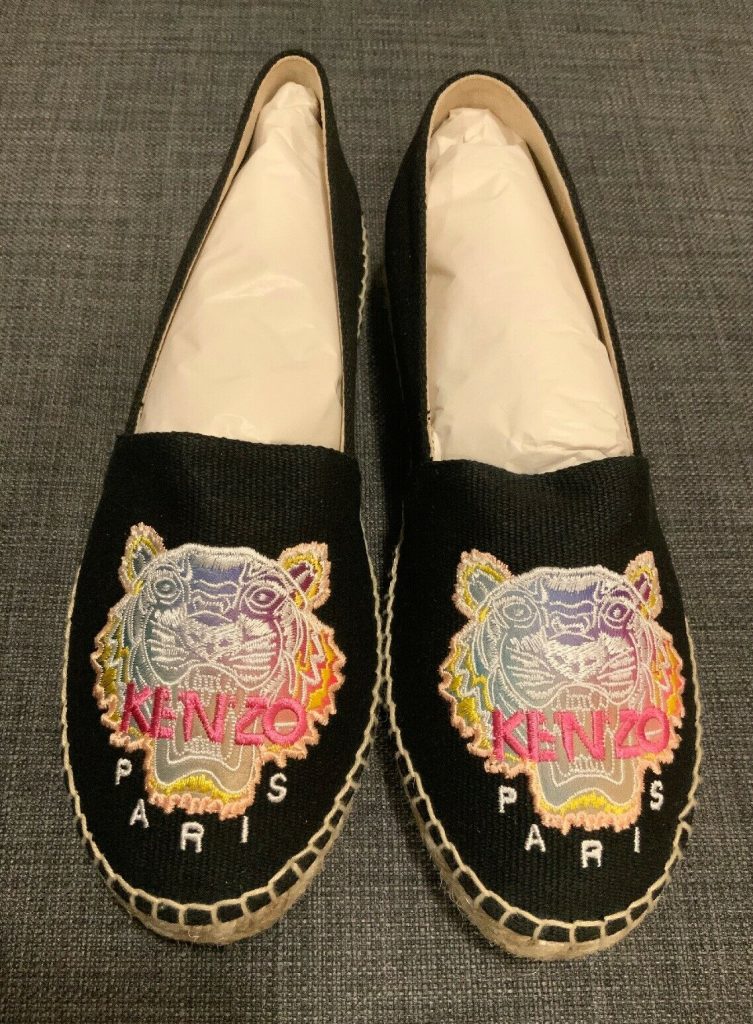 Kenzo Classic Tiger Espadrille Special – Black Canvas - AEU Luxury